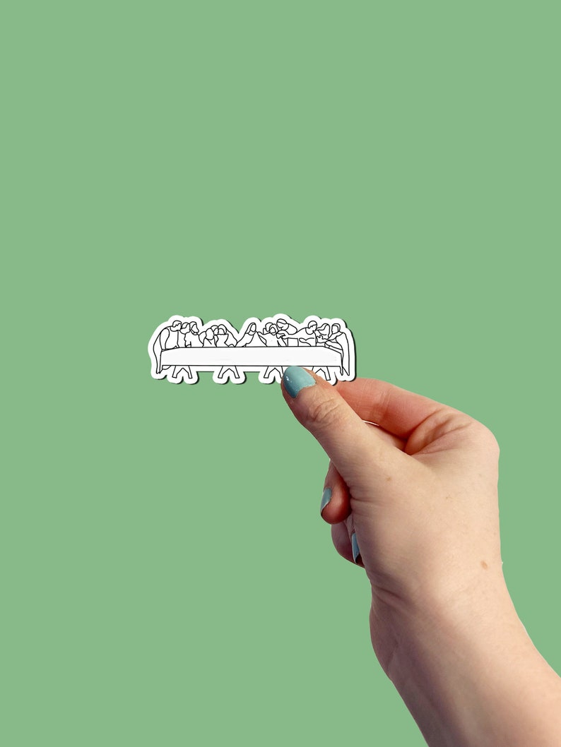Jesus and Disciples Sticker | Last Supper Vinyl Decal | Jesus and ...