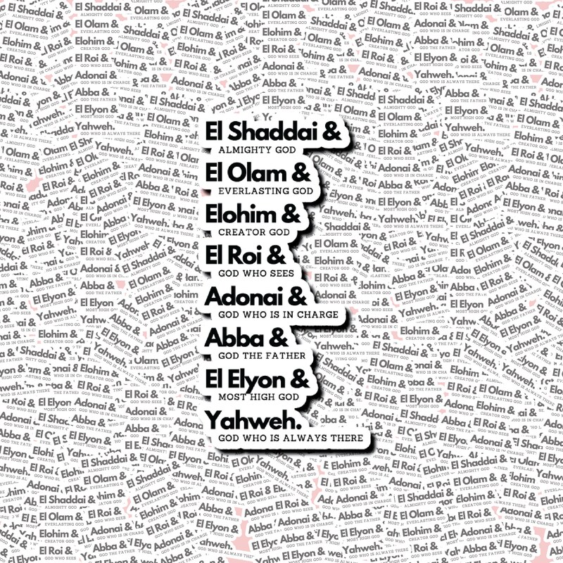 The Names of God - Etsy