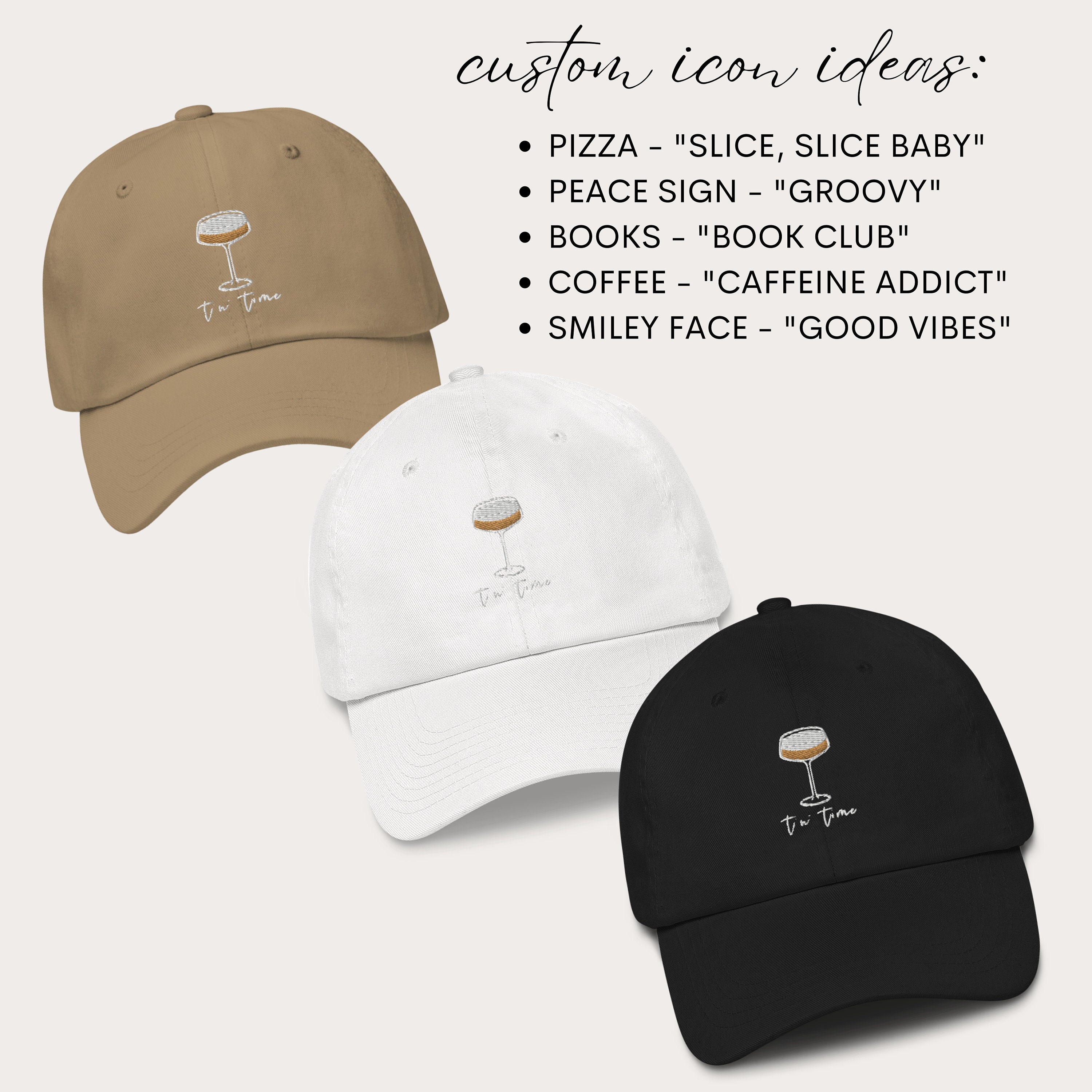 Embroidered Espresso Martini Hat Embroidered Dad Hat Espresso Martini ...