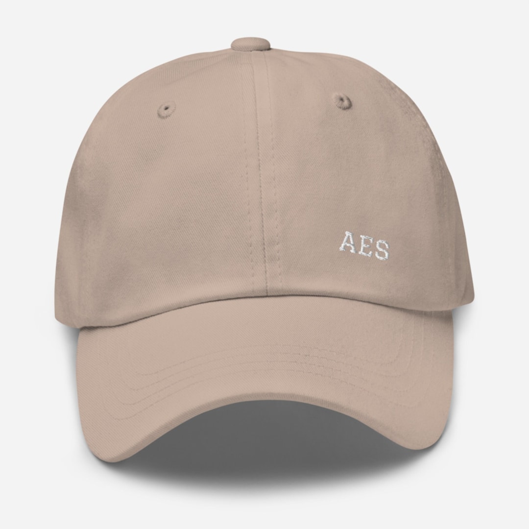 Custom Embroidered Initial Baseball Cap: Monogrammed Dad Hat - Etsy