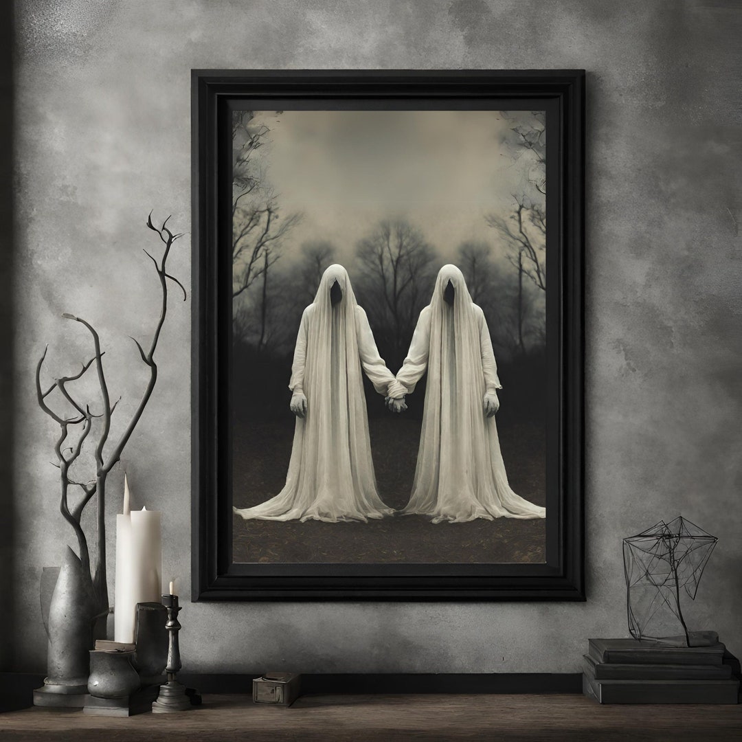 Two Ghosts Holding Hands - Digital Download - Etsy
