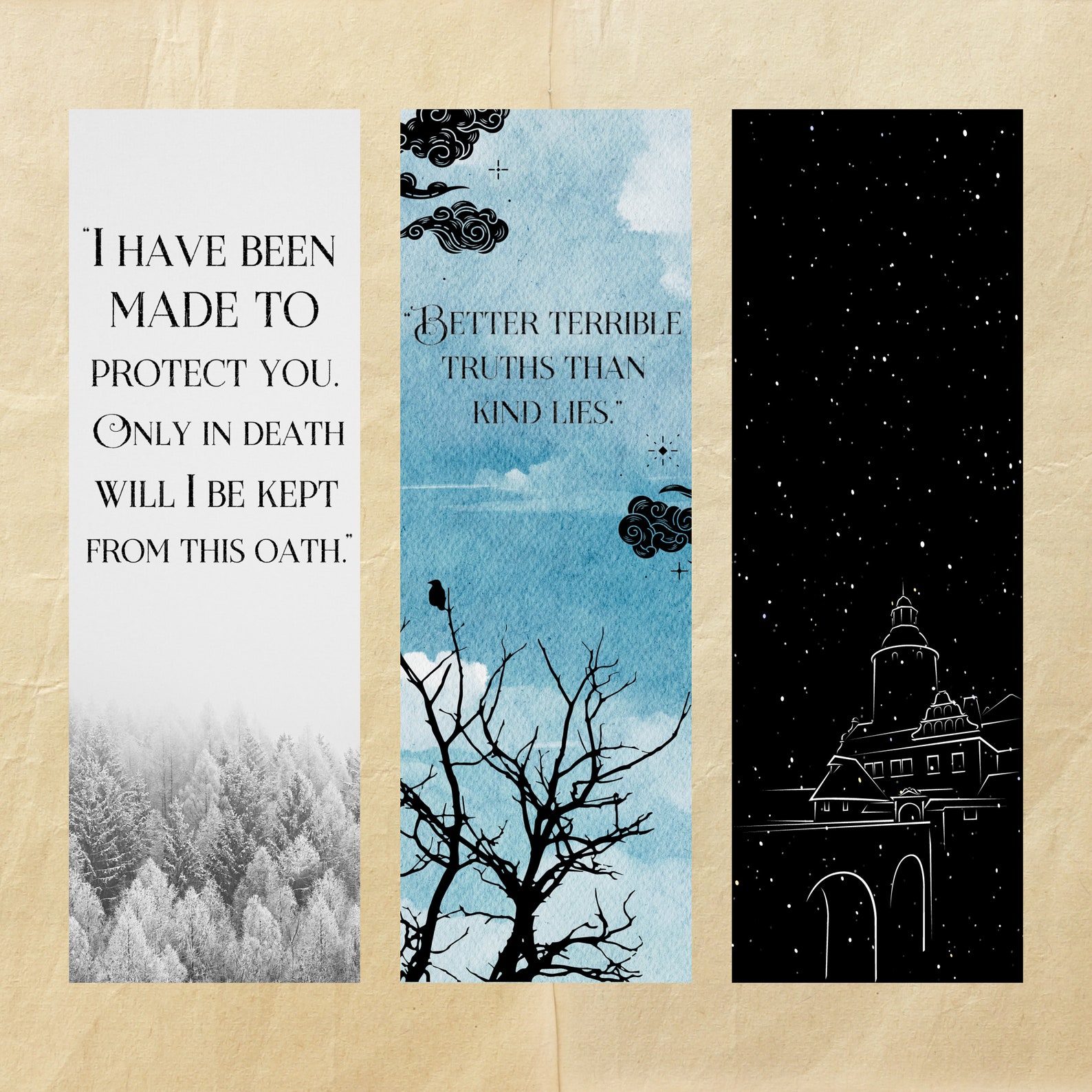 Six of Crows Bookmarks Set of 5 Printable at Home Instant Download ...