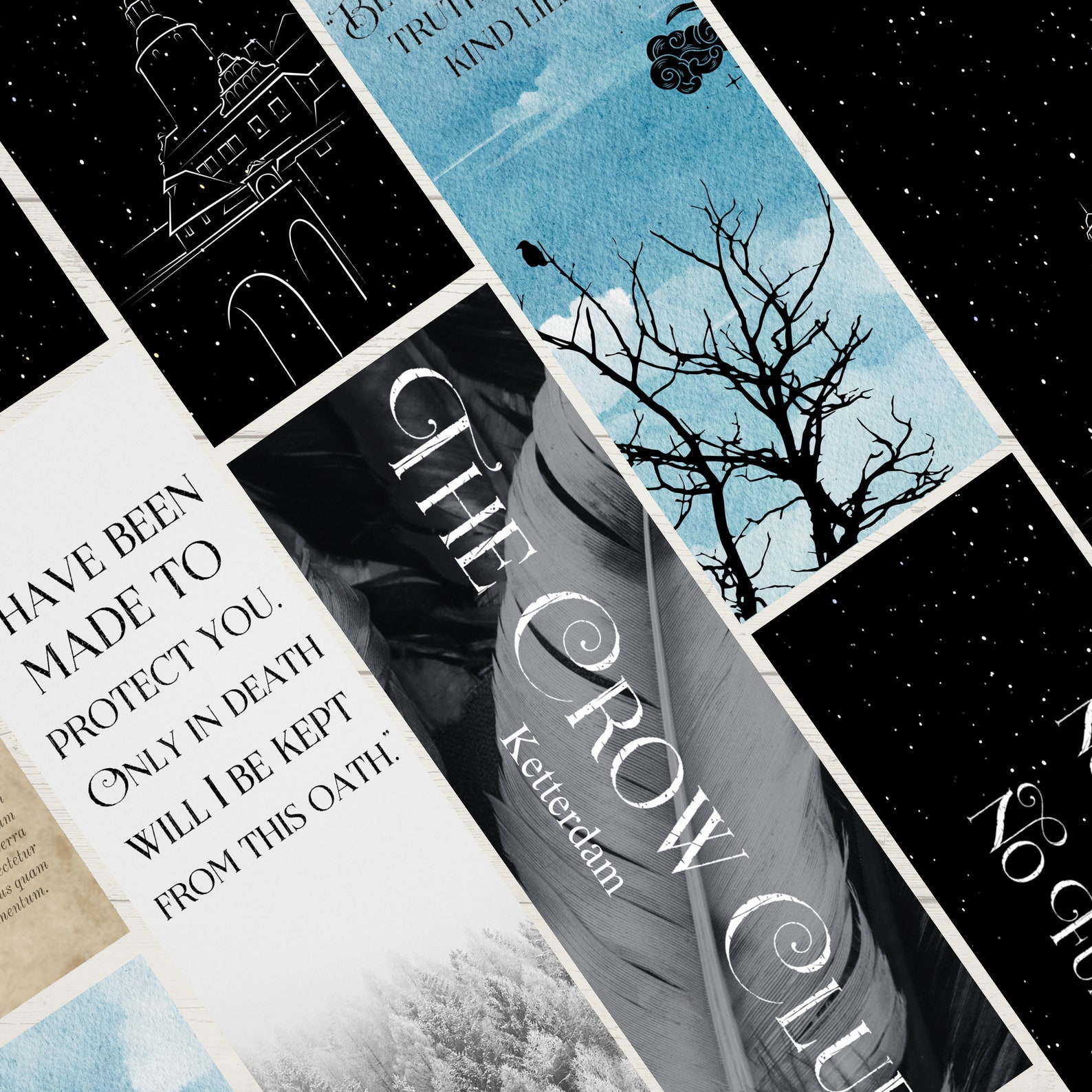 Six of Crows Bookmarks Set of 5 Printable at Home Instant Download ...