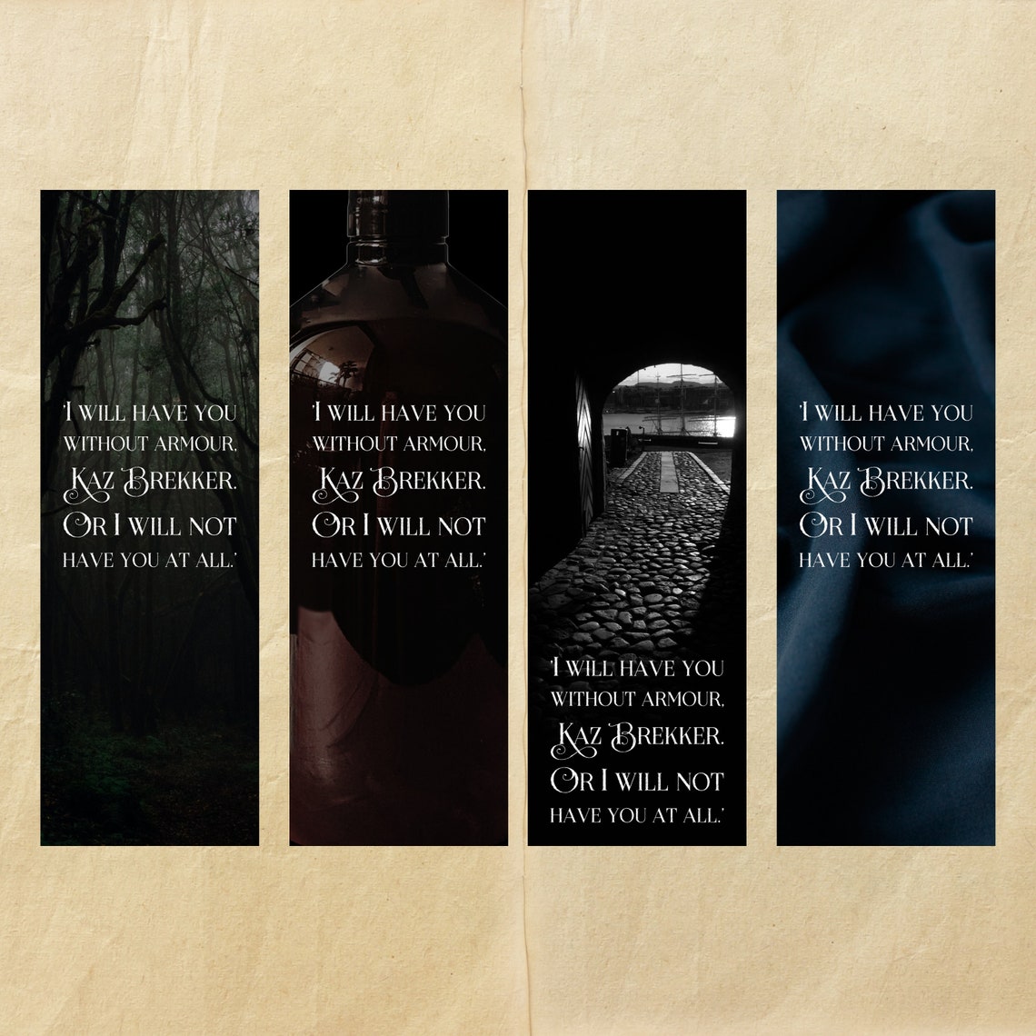 Six of Crows Bookmarks Kaz Brekker Set of 8 Printable at - Etsy