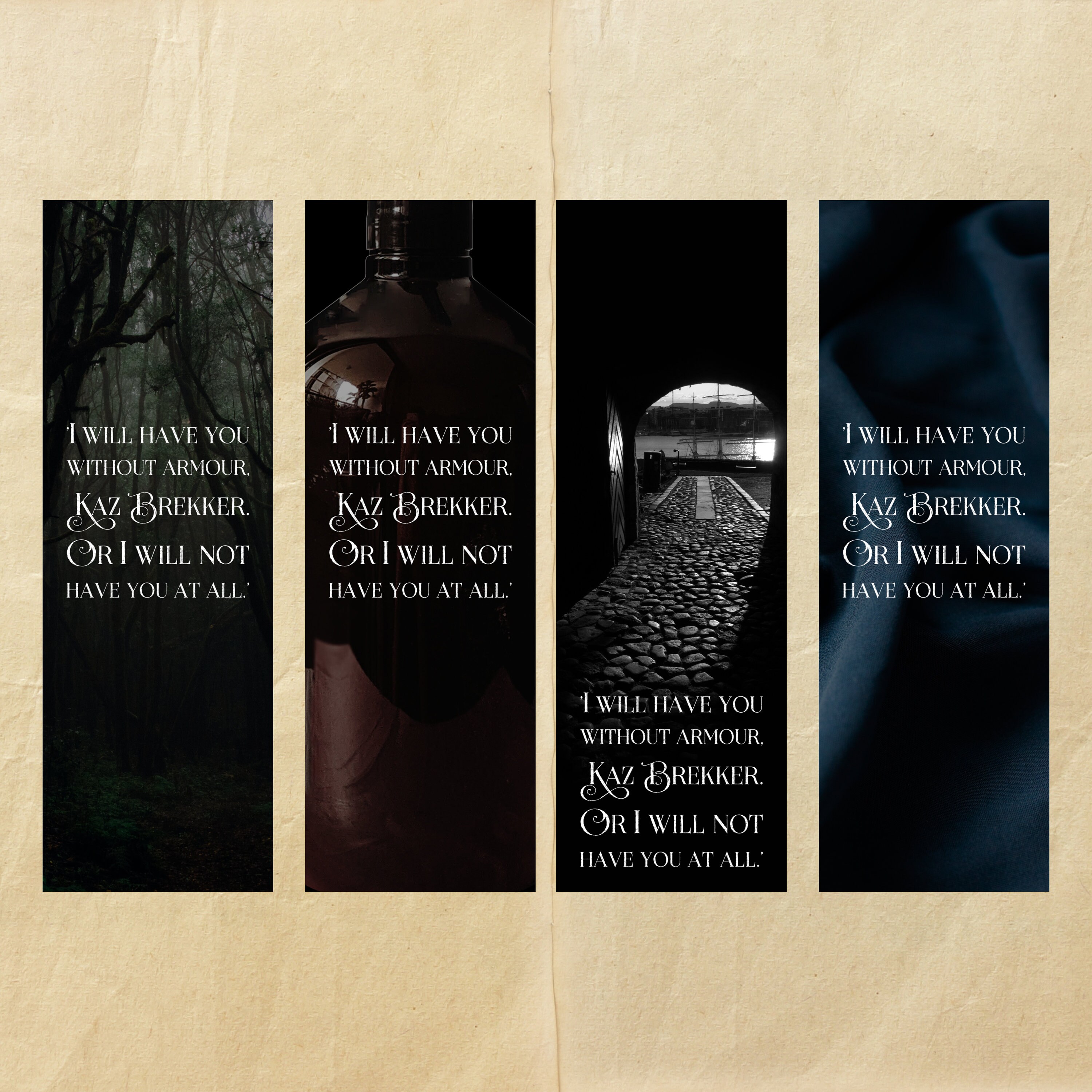 Six of Crows Bookmarks Kaz Brekker Set of 8 Printable at - Etsy