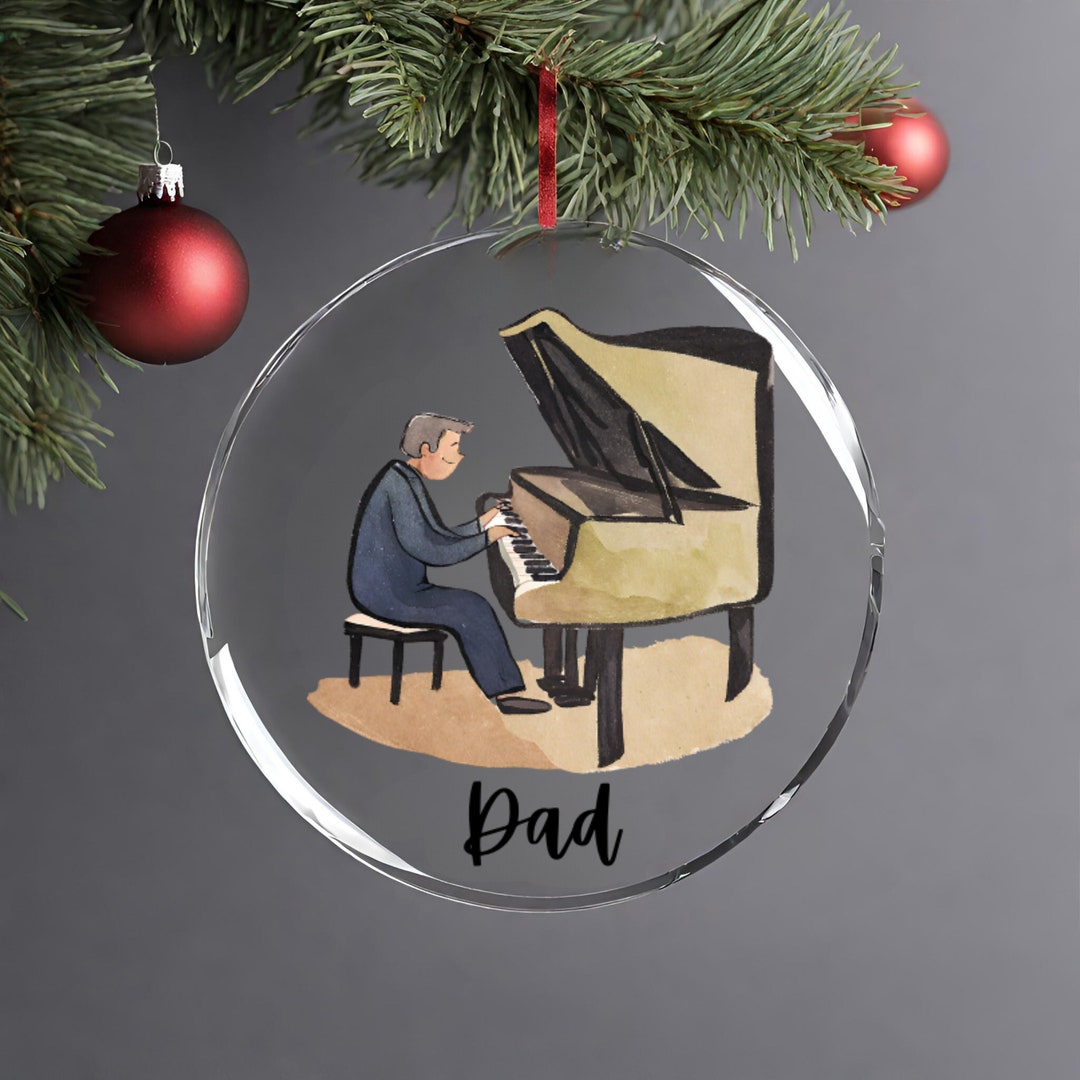 Personalised Pianist Christmas Tree Ornament Piano Editor Professional ...