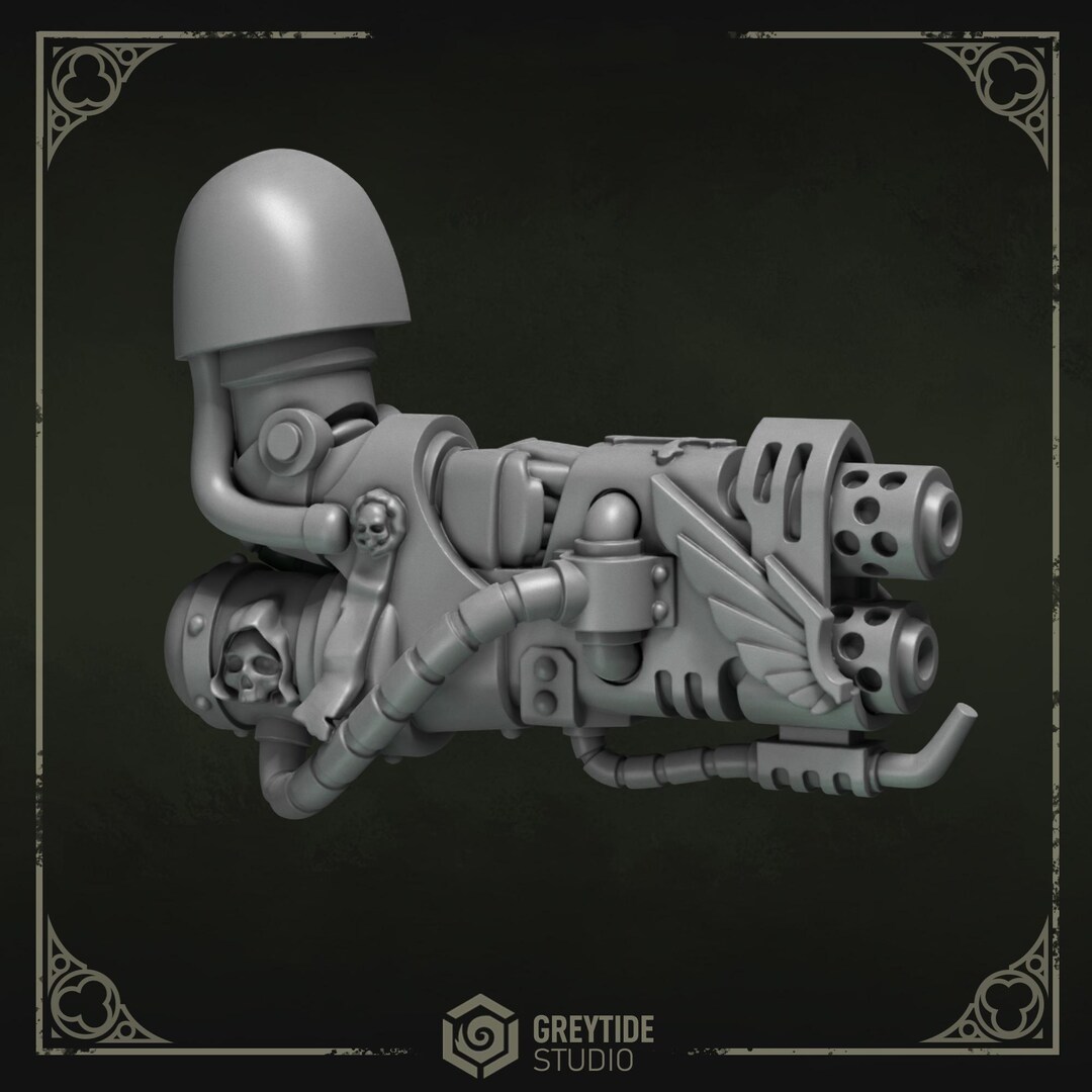 BIG Heavy Flamethrower | Greytide Studio - Eternal Pilgrims - Etsy