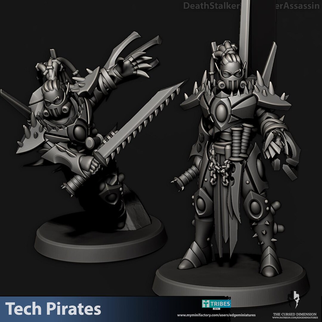 Death Stalkers Master Assassin - Tech Elves | Edge Miniatures - Tech ...