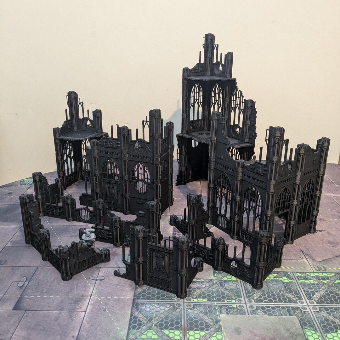 Gothic Ruins #1 - Full Set | Wargaming Terrain for Tabletop Wargames ...