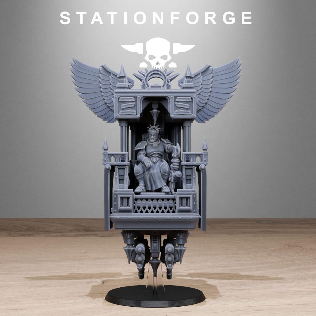 Vodalites Flying Throne | Stationforge | 12K Prints - Etsy