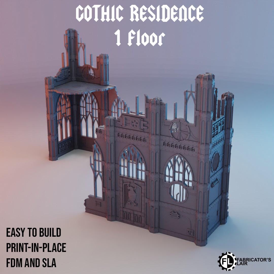 Gothic Residence - 1 Storey | Wargaming Terrain for Tabletop Wargames ...