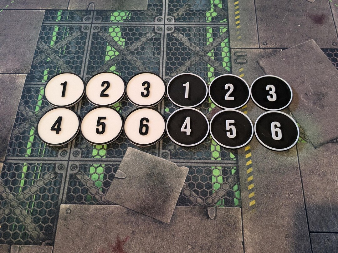 Objective Marker Tokens | 40mm | Set of 6 | Celestial Miniatures - Etsy