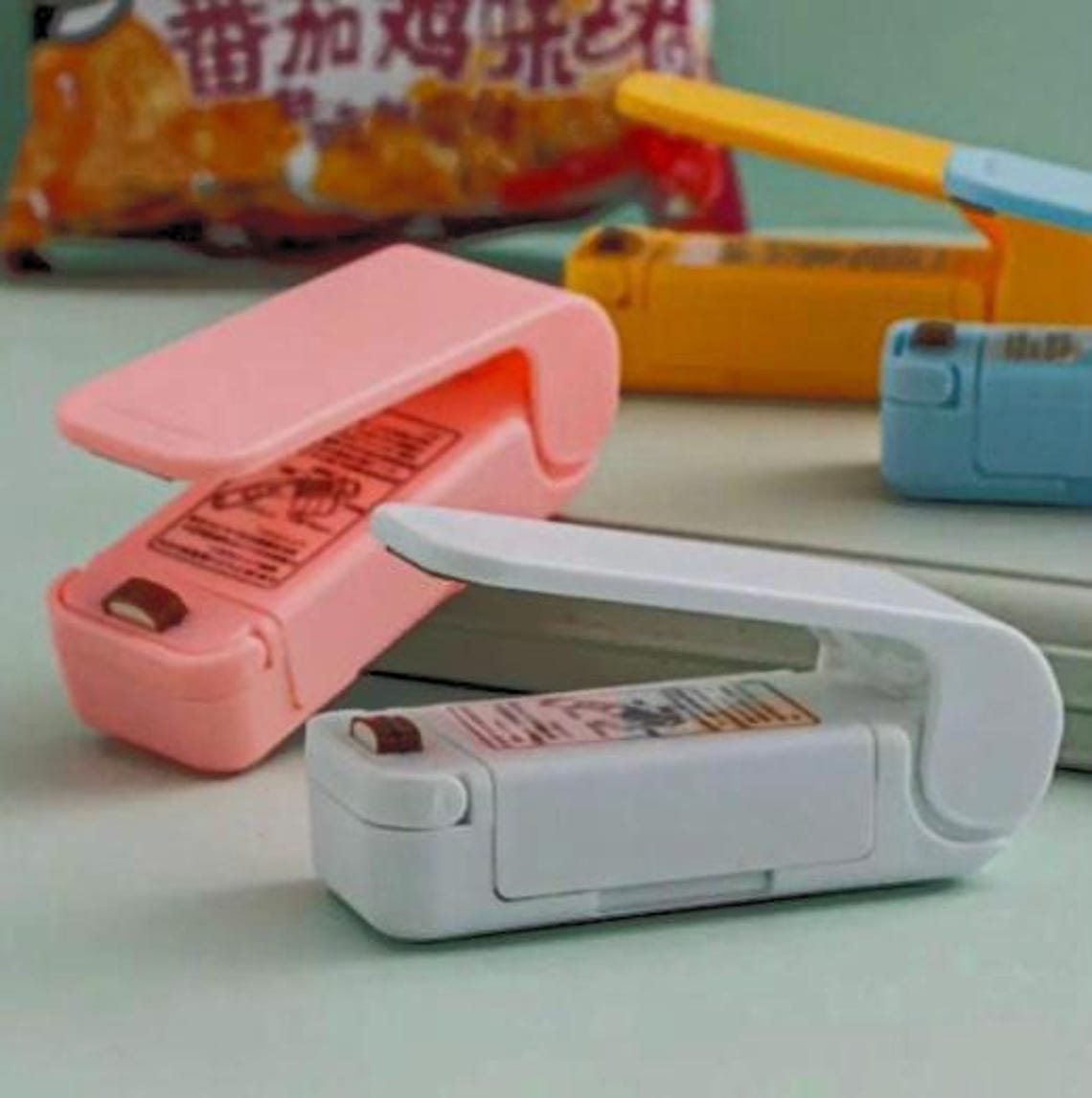 Mini Heat Bag Sealing Machine Package Sealer Bags Thermal Plastic Food ...