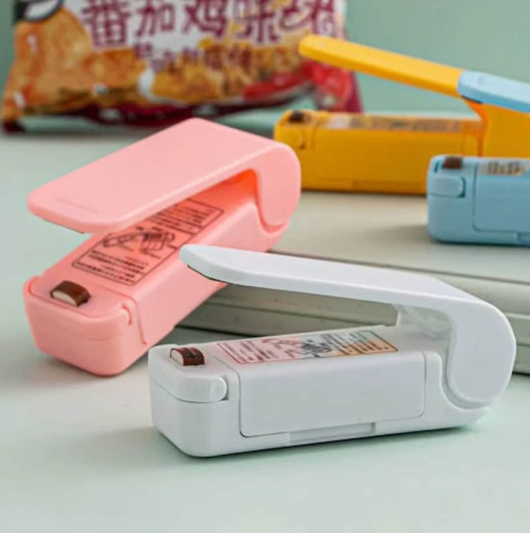 Mini Heat Bag Sealing Machine Package Sealer Bags Thermal Plastic Food Snack Bag Closure ...