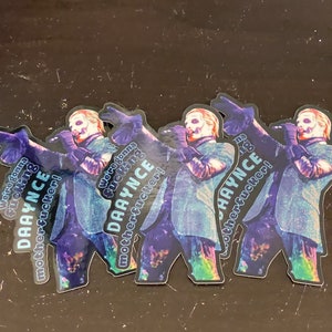 Spooky Band Skeleton Singer IV Daaynce Glitter Sticker - Etsy