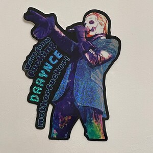 Spooky Band Skeleton Singer IV Daaynce Glitter Sticker - Etsy