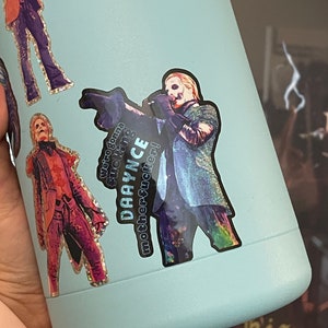 Spooky Band Skeleton Singer IV Daaynce Glitter Sticker - Etsy