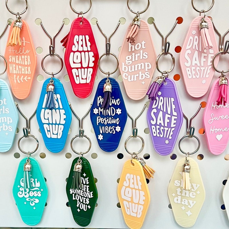 Key Fob With Words - Etsy