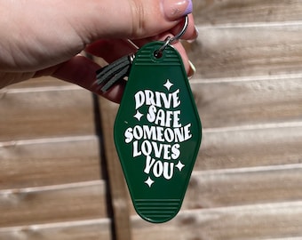 Positive Vibes Fun Personalised Motel Keyrings Unique Slogan Keyrings ...