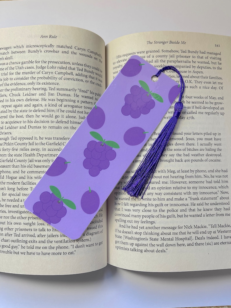 Fruit Bookmarks - Bookmarks With Tassel, Custom Fruit Bookmark ...
