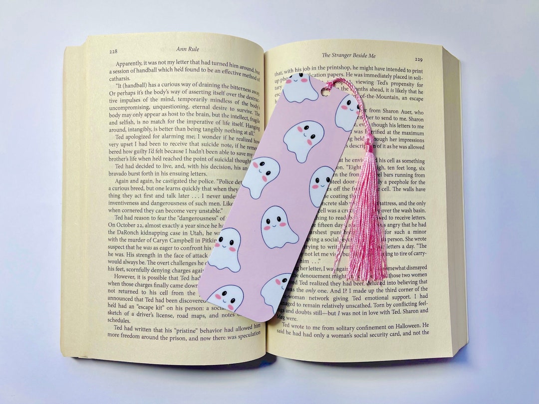 Ghost Bookmark Halloween Bookmarks Cauldron, Bats, Witch's Hat, Pumpkin ...