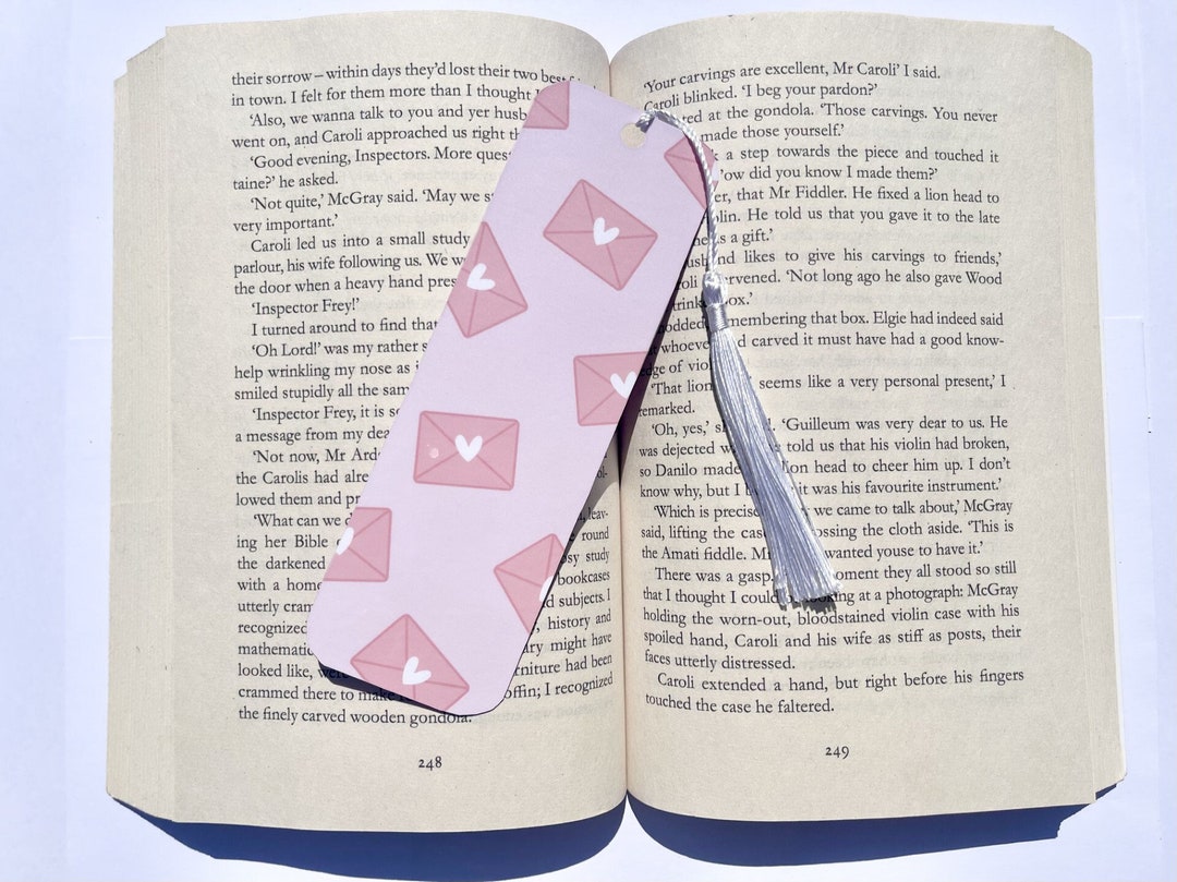 Love Letter Valentine Bookmark - Valentine's Day Bookmarks - Handmade ...