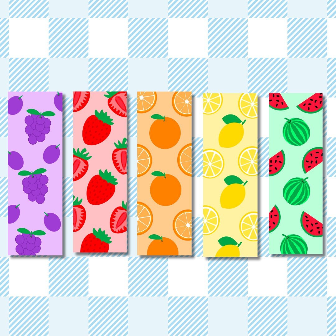 Fruit Bookmarks Bookmarks With Tassel Custom Fruit - Etsy
