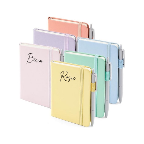 Personalised Notebook and Pen - Etsy UK