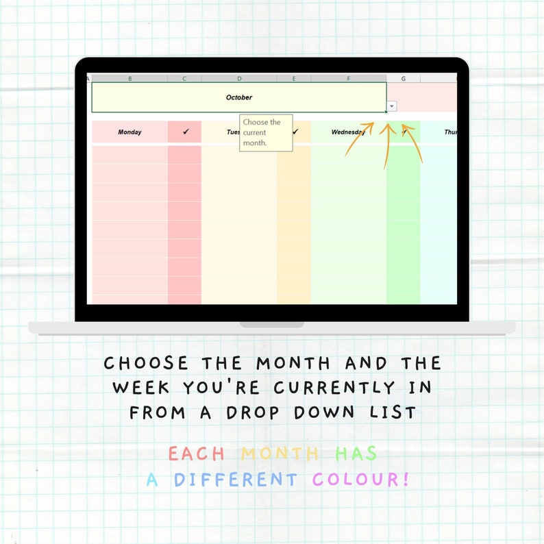 Digital To-do List Excel Template - Etsy