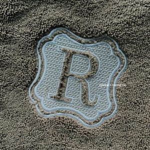 Embossed Square & Clover Royal Monogram Embroidery Design Bundle for ...