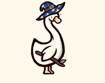 Do Some Magic Wizard Duck Greeting Card - Etsy