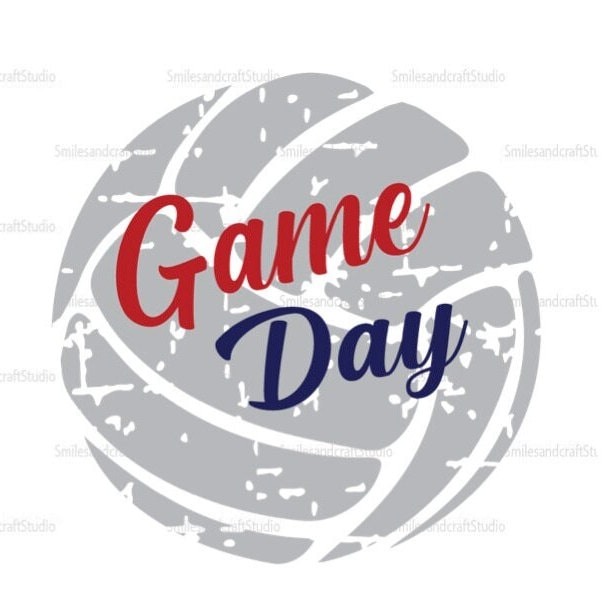 Game Day Volleyball VB SVG Instant Digital Download Svg, Png Files ...
