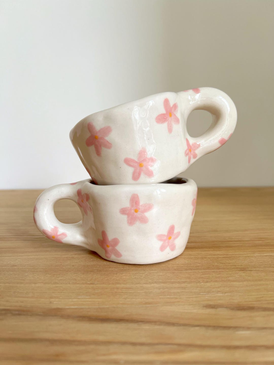 Flower Chunky Mug - Etsy
