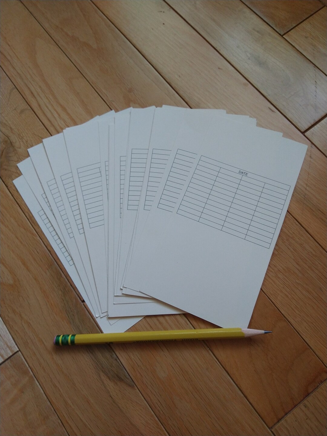 Library Date Due Cards - Etsy