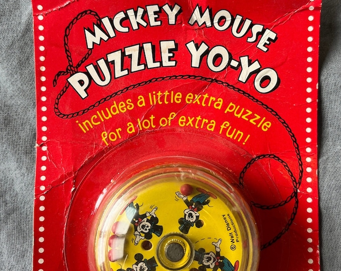 Vintage Mickey Mouse Puzzle Yo-yo - NOS - Etsy