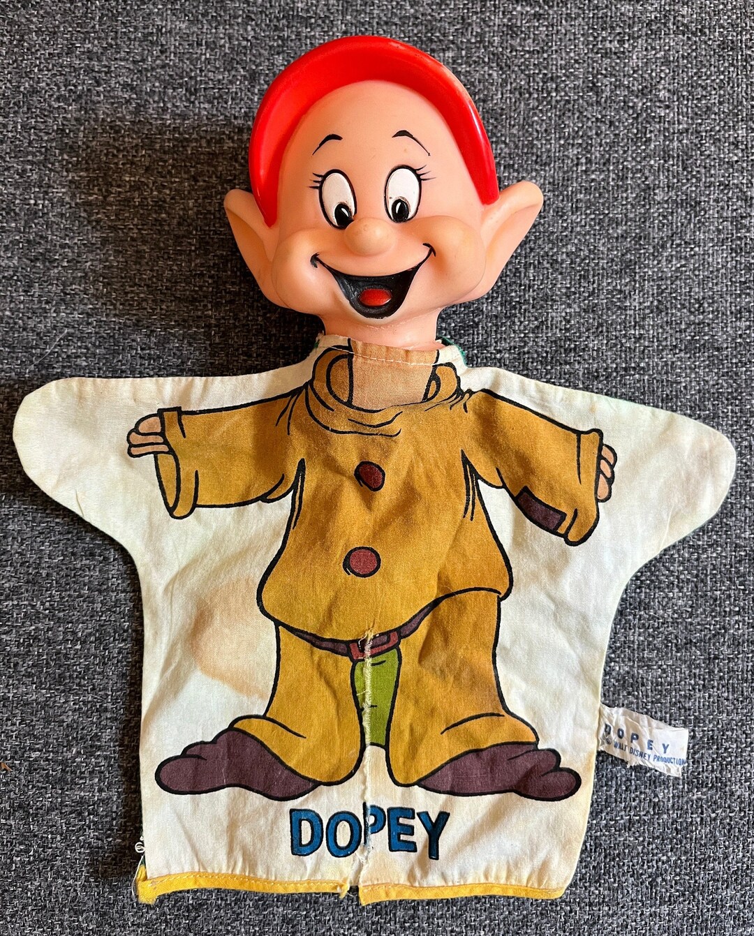 1960s Disney Dopey Puppet - Free Shipping - Etsy