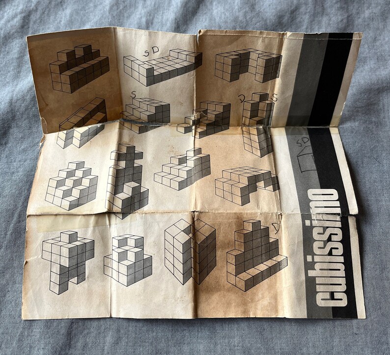 Cubissimo Vintage Wood Puzzle Brain Teaser - Etsy