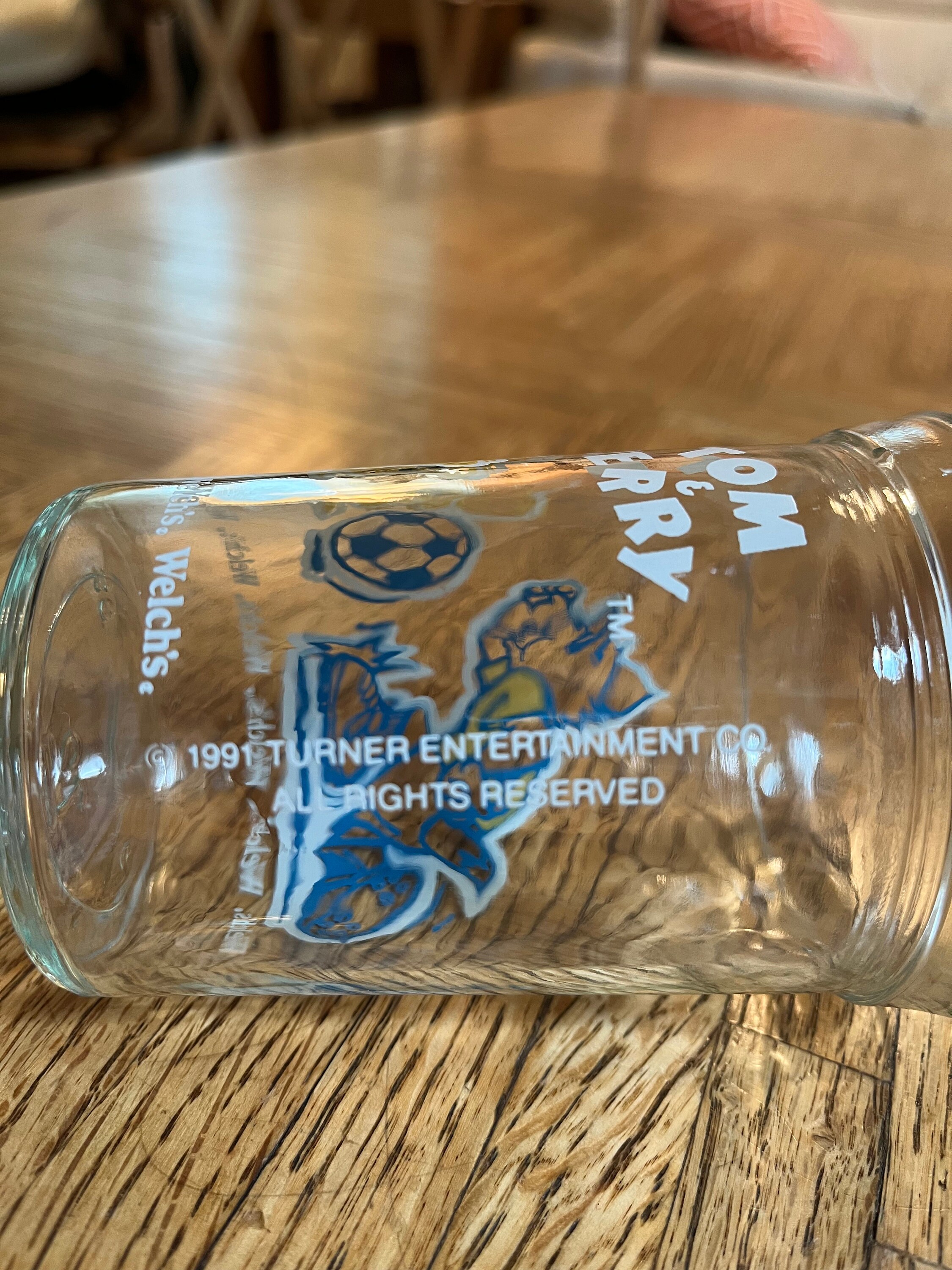Welch's Tom and Jerry Juice Glass - Soccer - Vintage 1991 - Etsy
