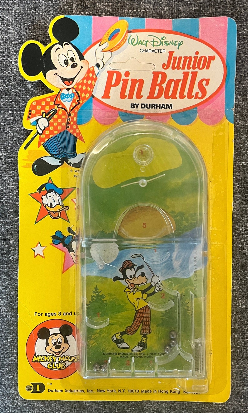 Walt Disney Mickey Mouse Club Junior Pin Balls by Durham - Etsy
