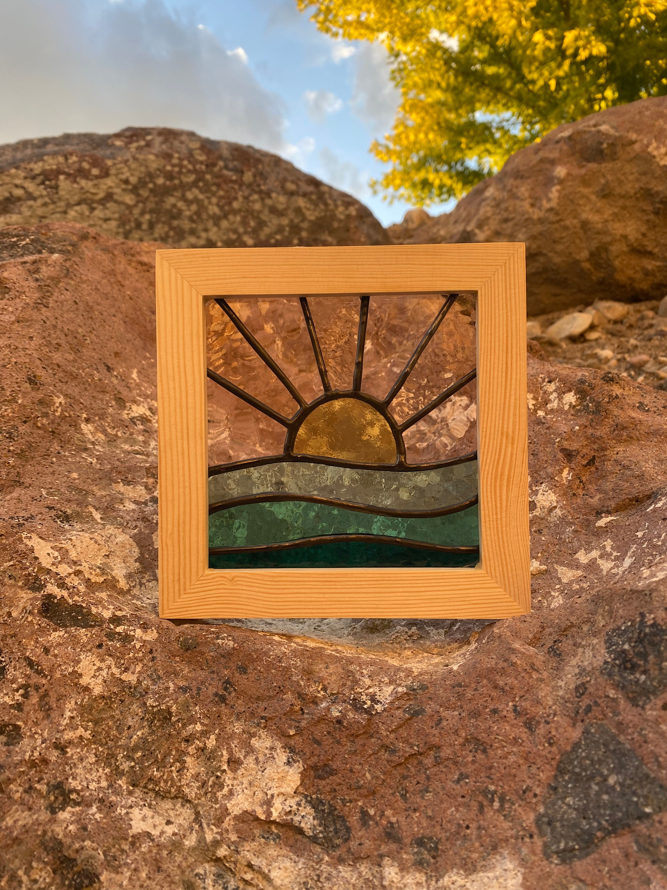 Ocean Waves Stained Glass Pattern - Digital Download - Etsy