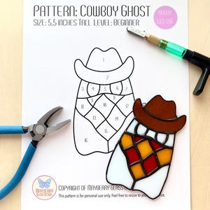 Ninja, Cowboy, & Pirate Ghost Stained Glass Pattern Bundle - Digital ...