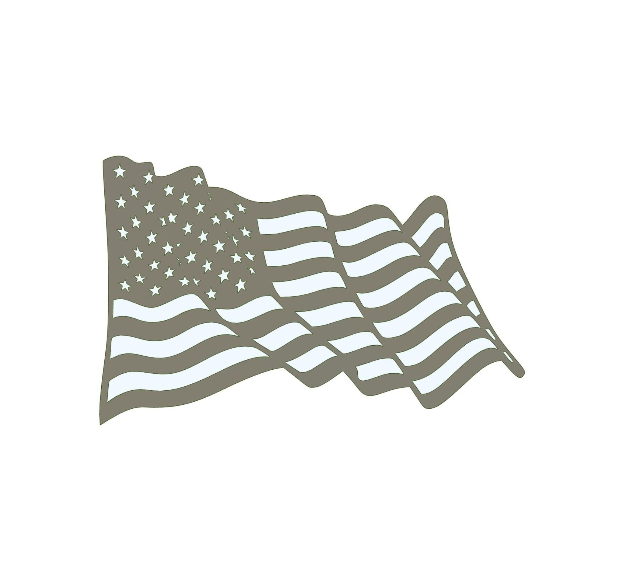 Metal Waving American Flag, American Flag Sign, Metal Decor - Etsy