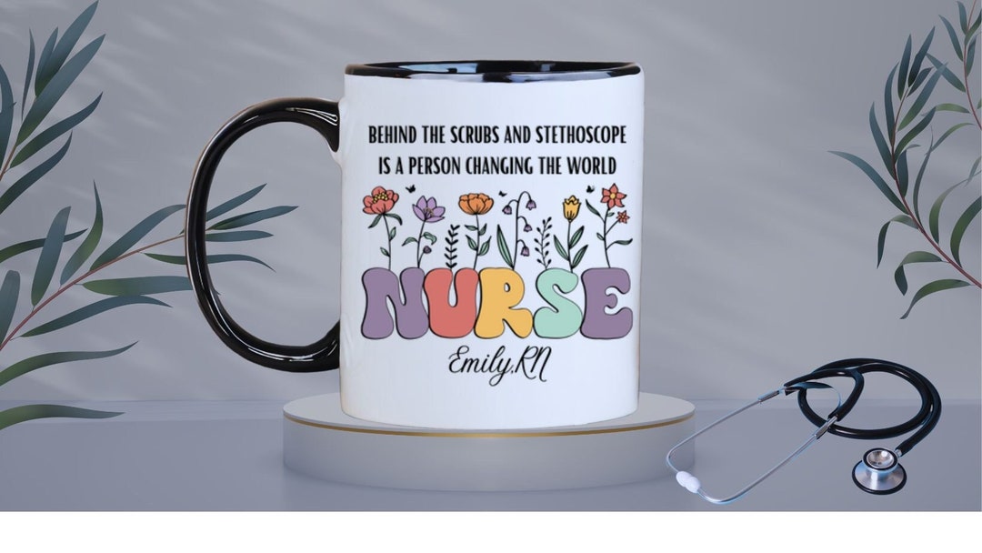 Custom Nurse Mug,personalized Nurse Coffee Mug Gift for Rn-lpn-cna ...