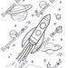70 Digital Coloring Pages: Outer Space by Bimmie Books Instant Download ...
