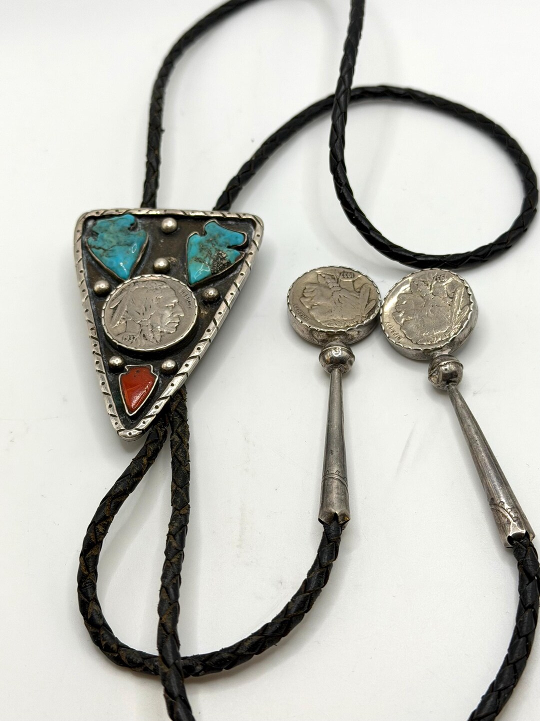 VERY RARE Elwood Falcon, Schaghticoke Tribe Sterling Silver Turquoise ...