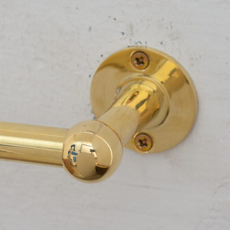 Solid Brass Pot Hanger, Pots Rack Organizer, Pan & Pot Rail With S ...