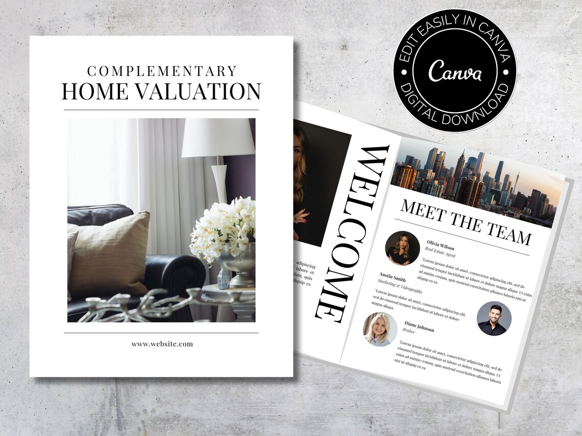 Real Estate CMA Packet | Comparative Market Analysis | Canva Template ...