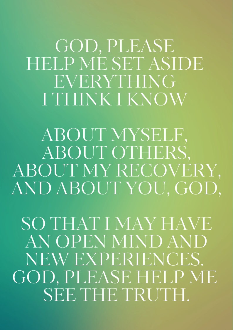 5 Poster Bundle - Set Aside Prayer - AA - Etsy