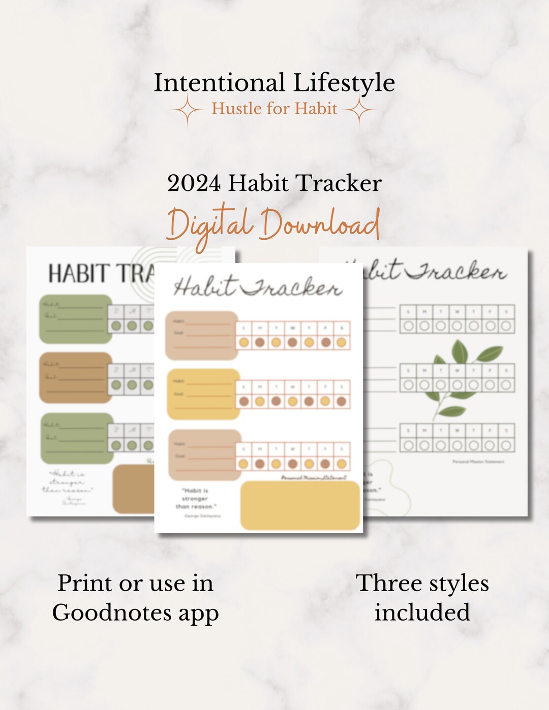 2024 Habit Tracker - Etsy