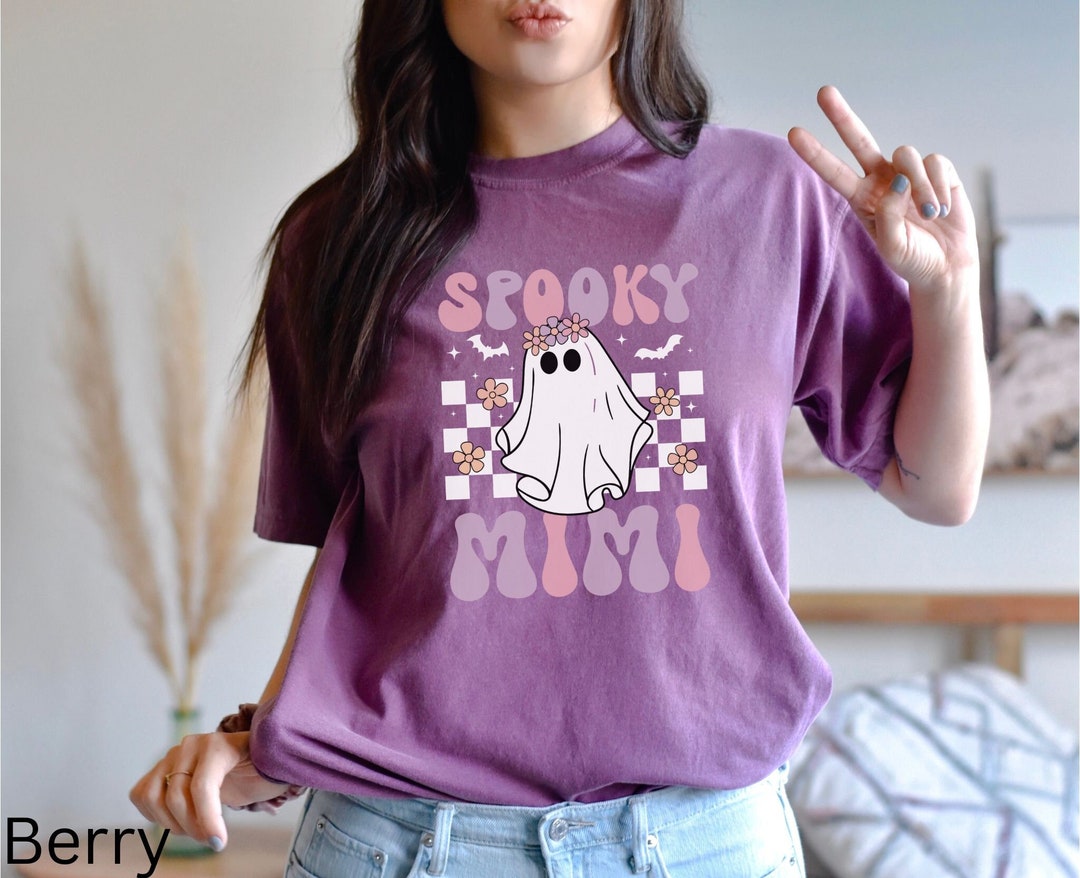Spooky Mimi Shirt, Halloween Mimi Shirt, Ghost T-shirt, Spooky Grandma ...